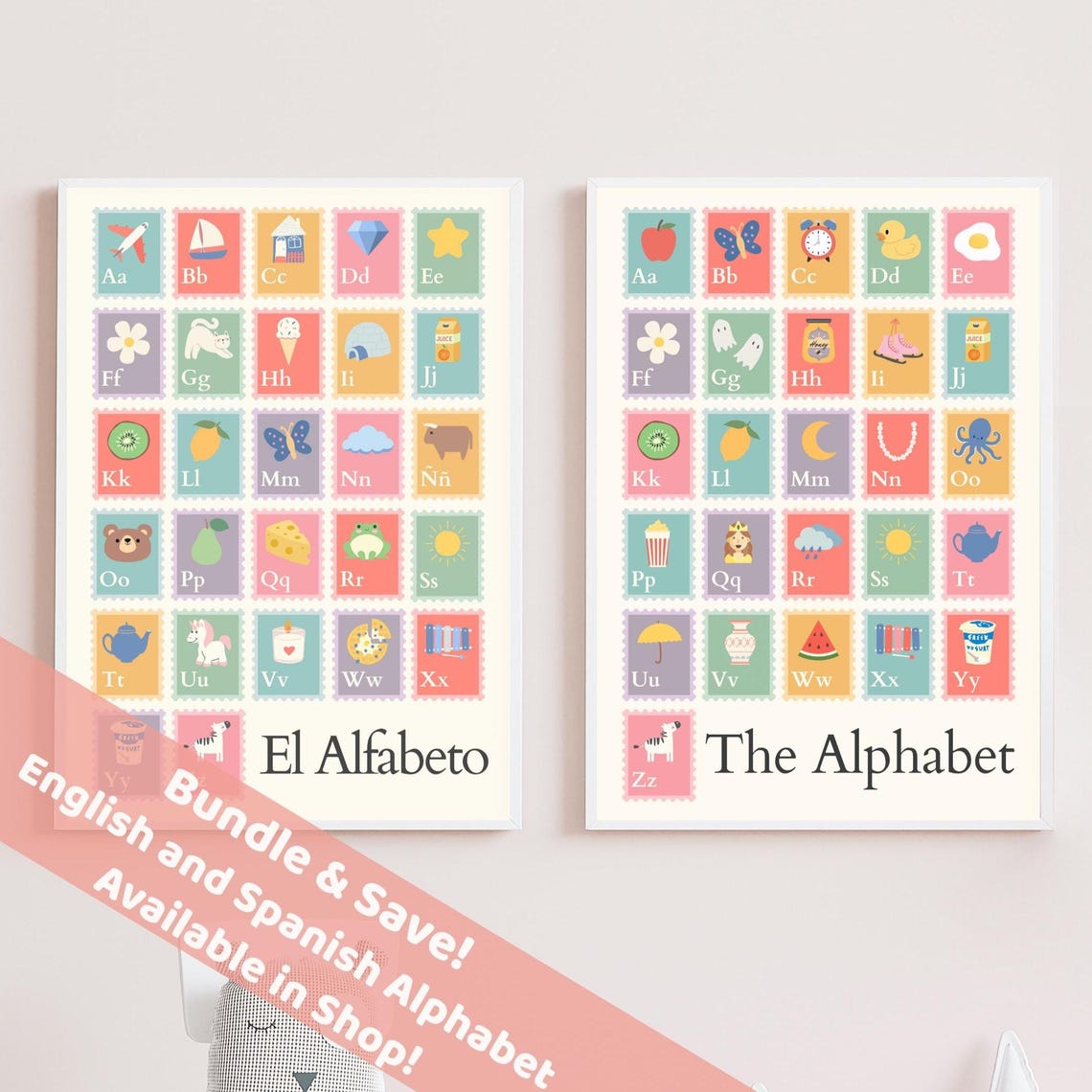 Printable Spanish Alphabet Poster • Digital Download | El Alfabeto ...