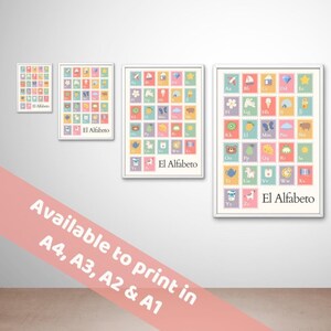 Printable Spanish Alphabet Poster • Digital Download | El Alfabeto ...