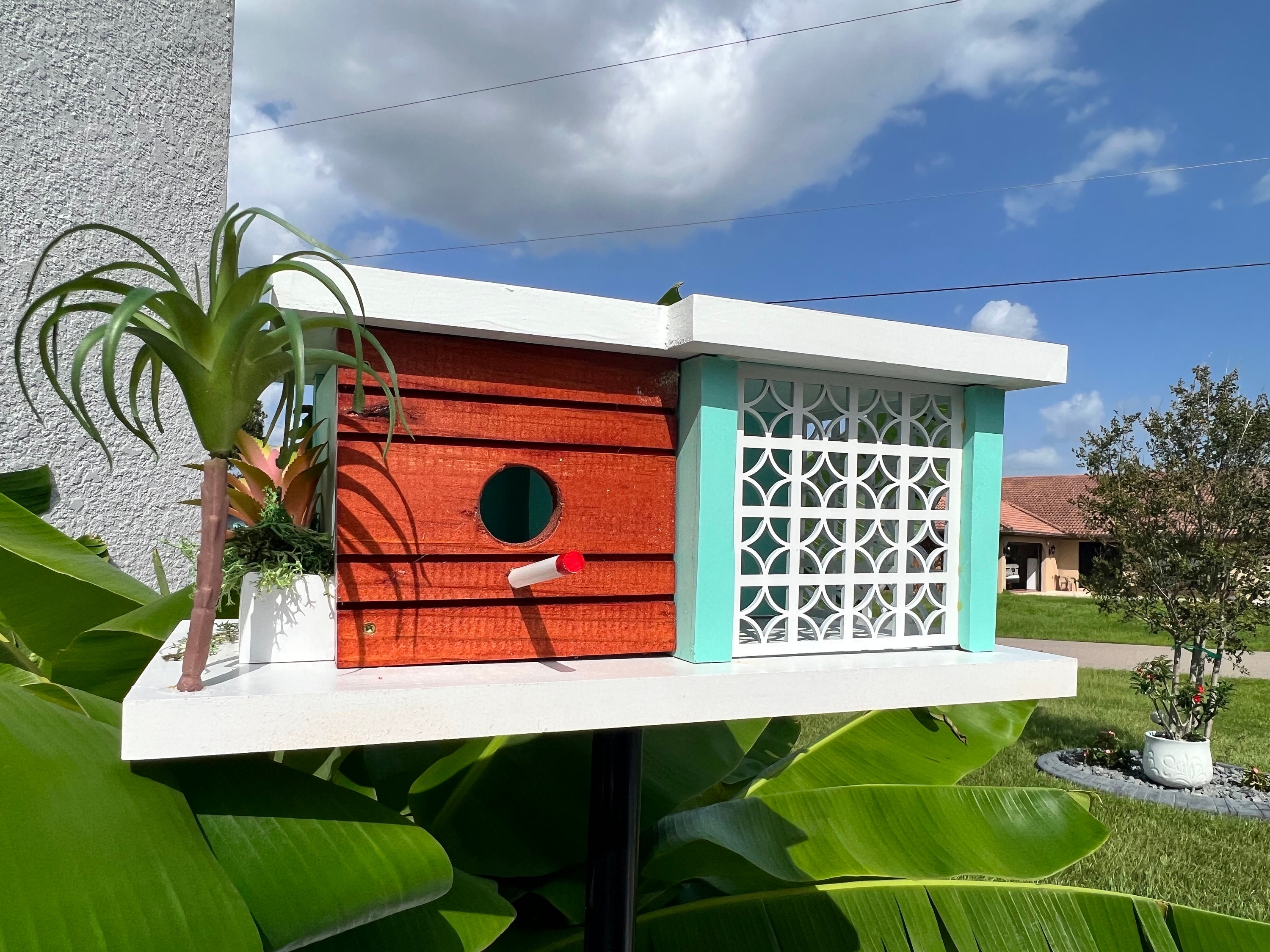 Digital Mid-century Modern Birdhouse Plans - Etsy