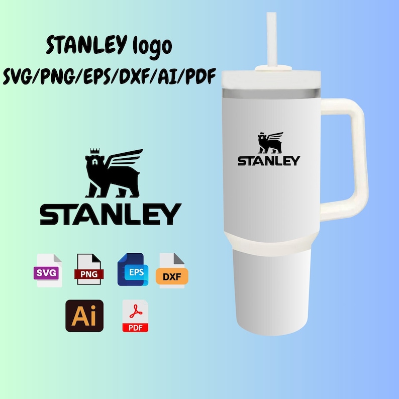 Stanley Inspired Logo and Cup Svg LAYERED Cricut File Cricut Printable ...