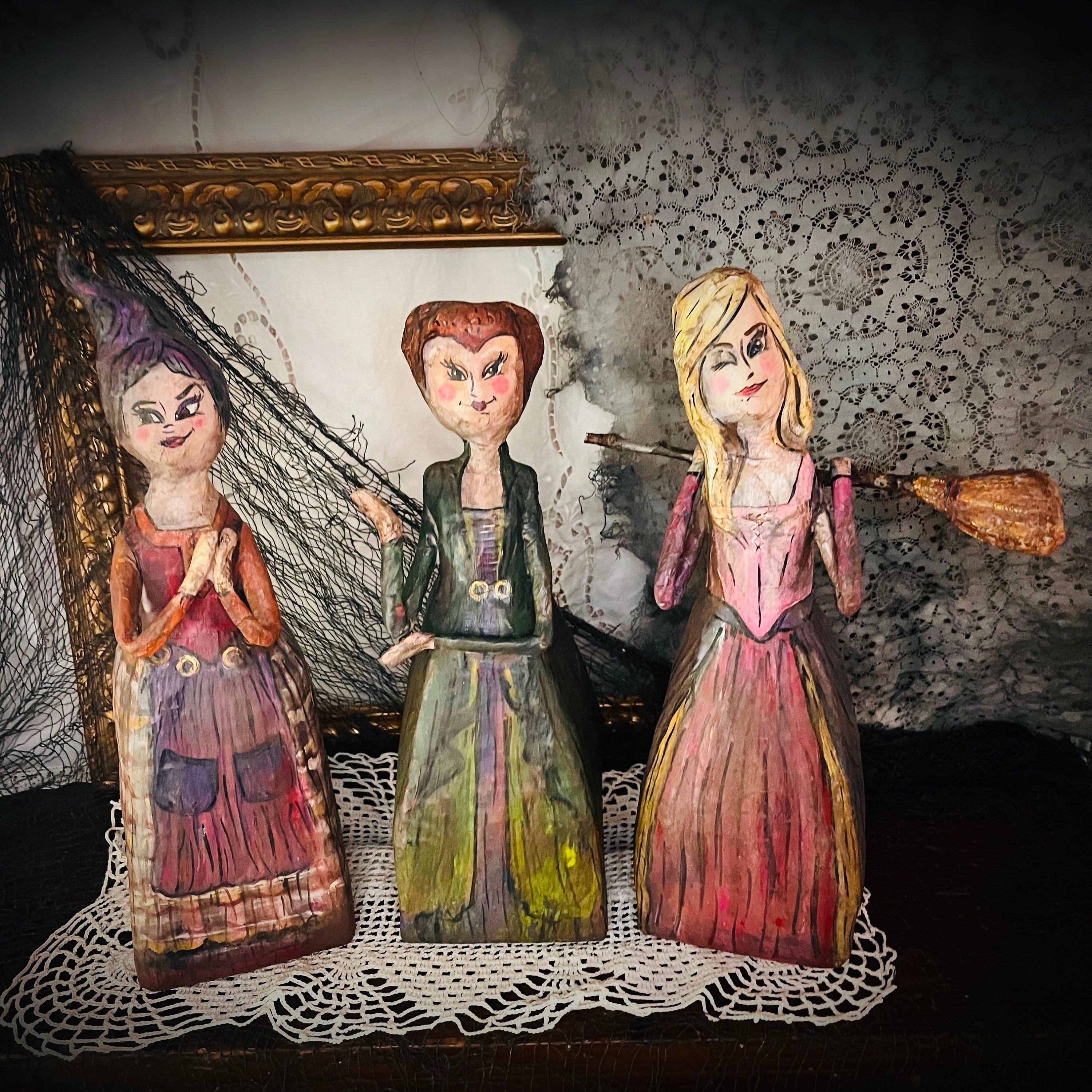 Winifred Sanderson Hocus Pocus Papier-mâché Figure / Art Doll - Etsy