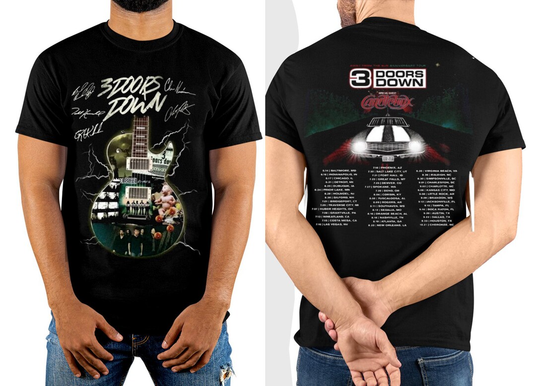 2023 Tour 3 Doors Down Band T-shirt Away From the Sun - Etsy
