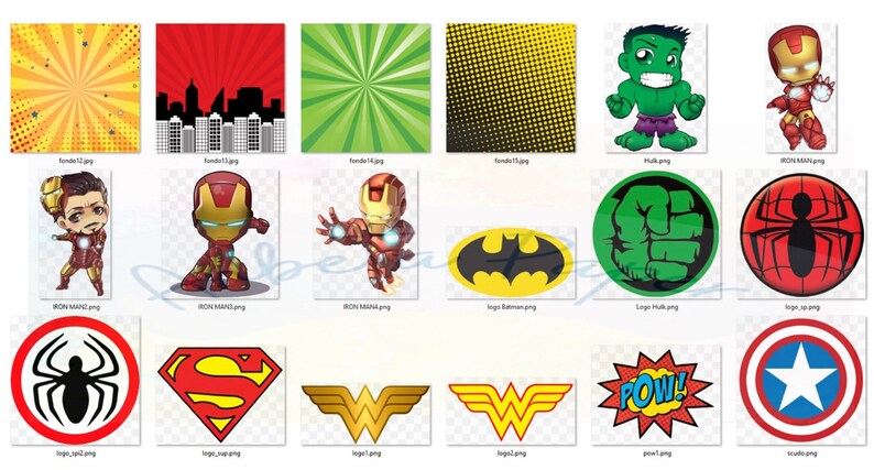 Superhero Clipart Cute Marvel Clipart Mignion Heros Png Cute Etsy