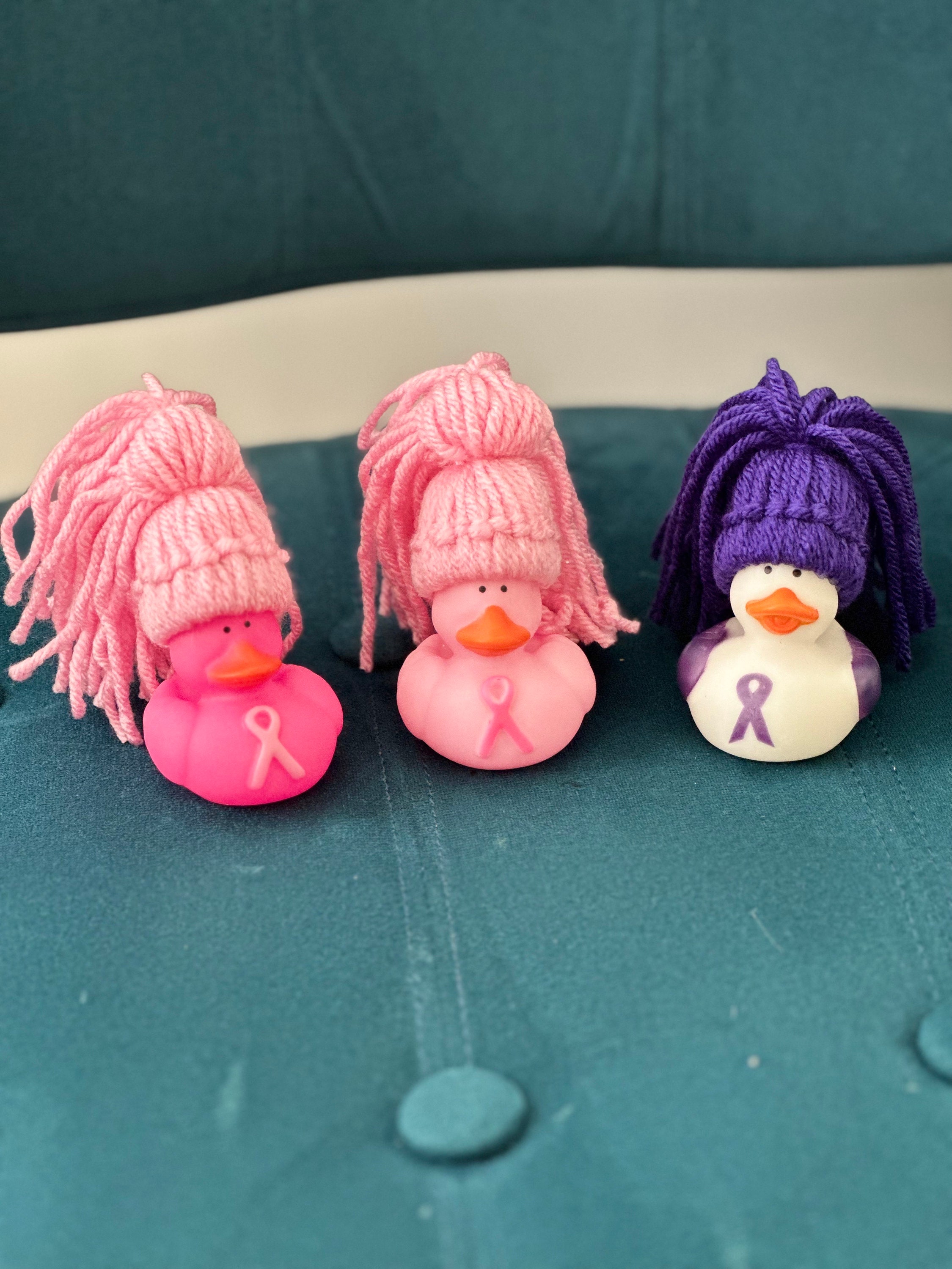 Awareness Ribbons Pink and Purple Ducks for Someone Special, Cancer ...