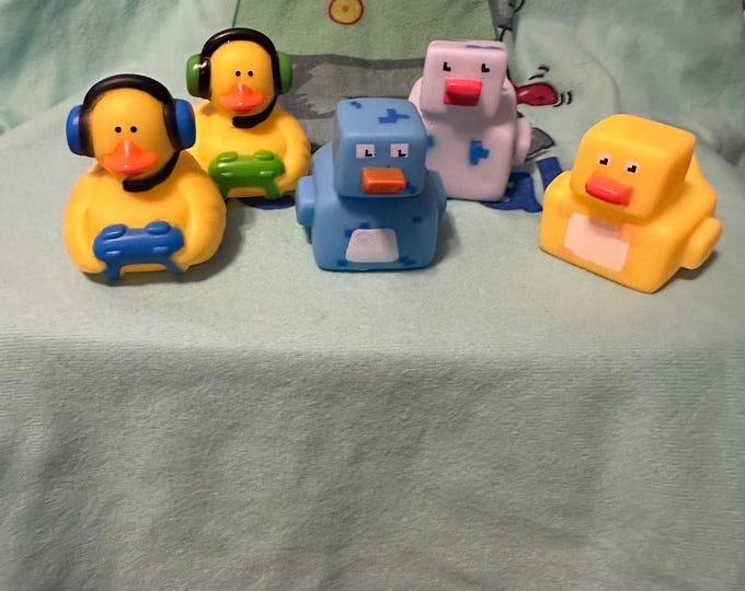 5 Rubber Duck Bundle, 2 to 2 1/2 in Rubber Ducks, Ducks for Ducking ...