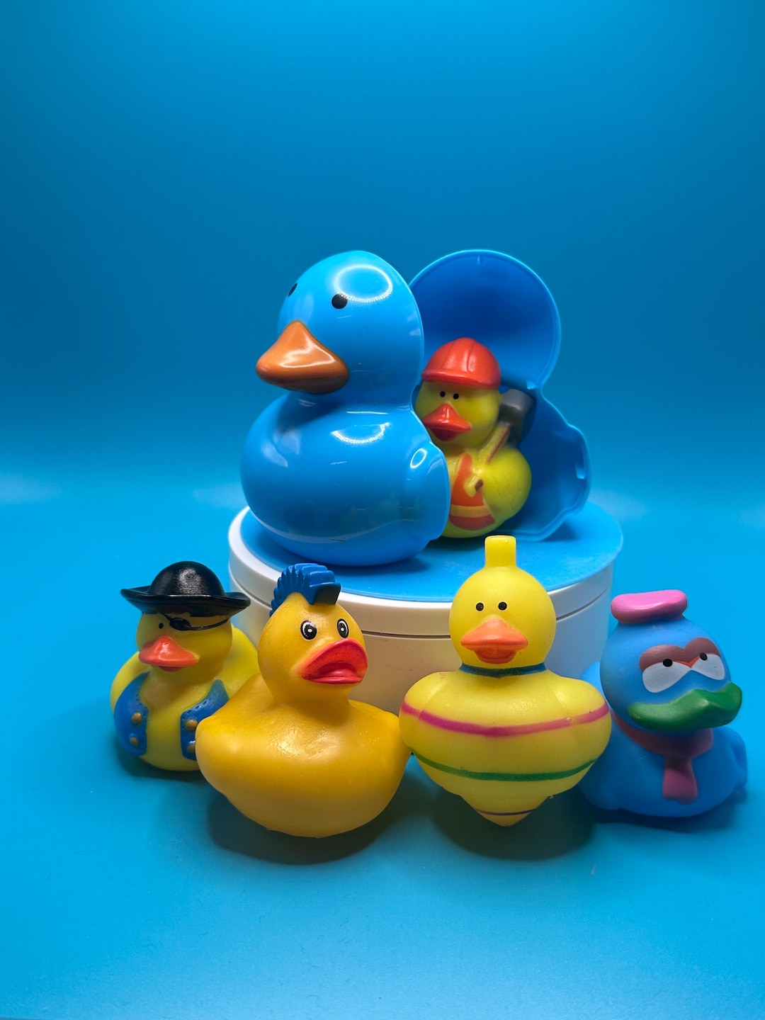 Rubber Duck Bundle, One 3X3 Plastic Duck With Construction Duck and 4 ...
