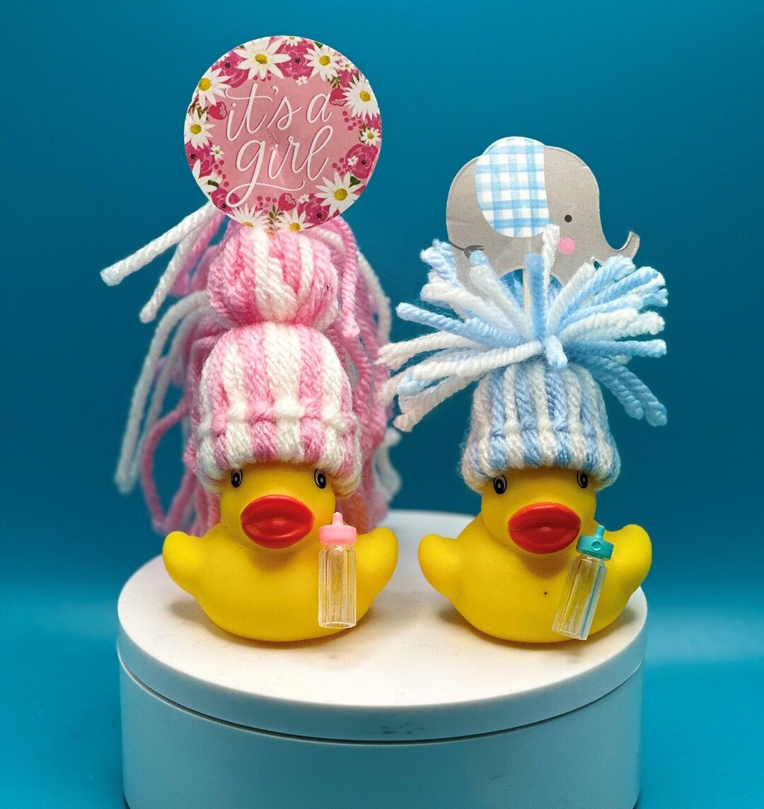 Baby Rubber Ducks, Its a Girl, Its a Boy, Baby Shower Ducks, Unique and ...