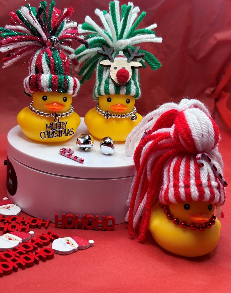 Patitos navideños, patitos de goma, únicos, únicos y adorables. - Etsy ...