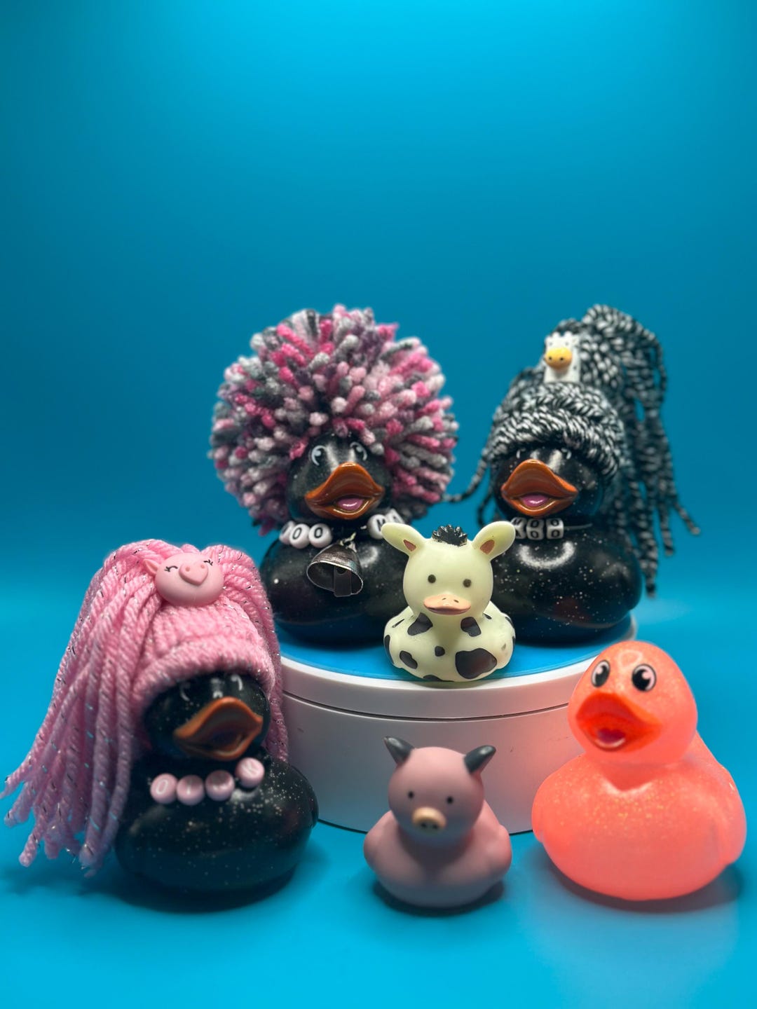 Cow and Pig Duck and One Baby Cow or Pig With Your Order, Rubber Ducks ...