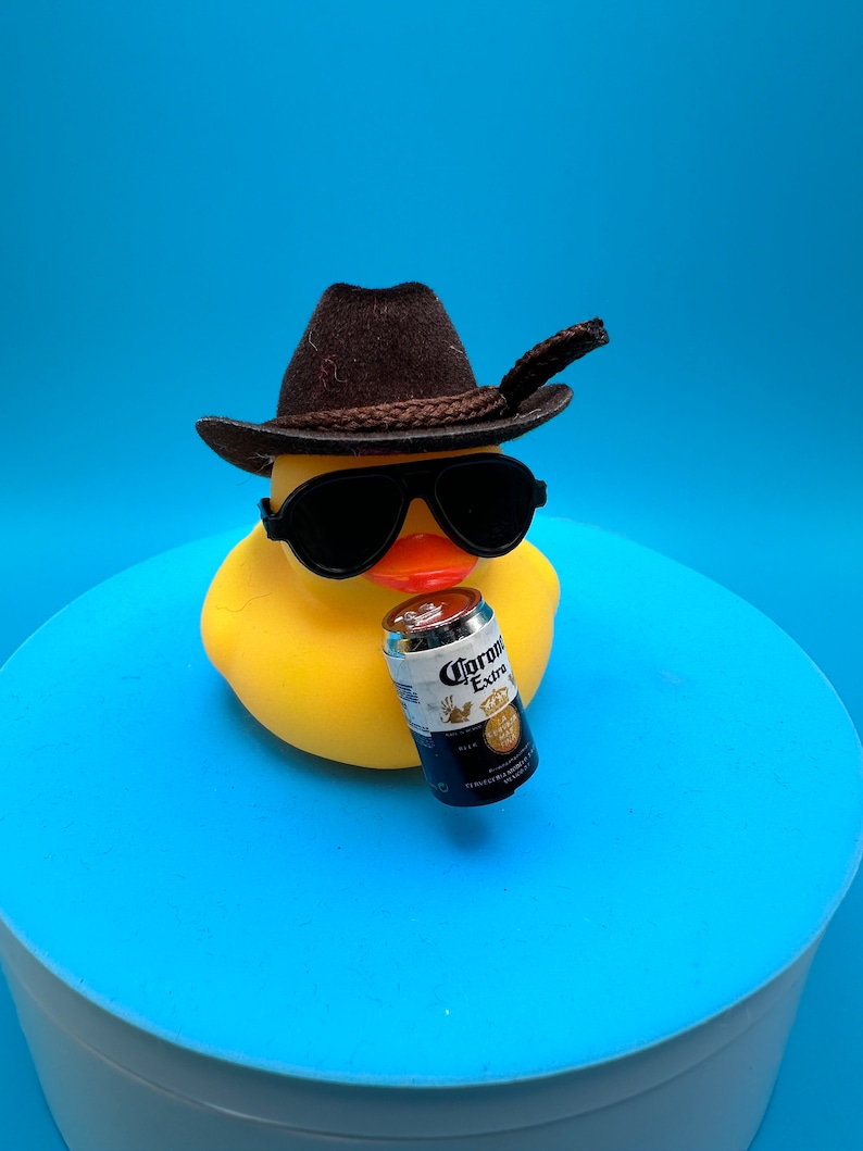 Drinking Buddy, Beer Duck, Rubber Ducks Unique and One of a Kind - Etsy