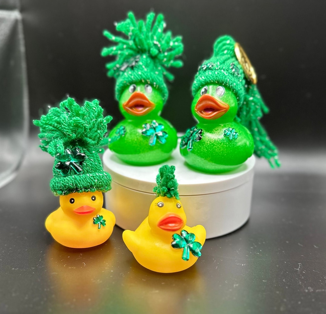 St Patricks Day Ducks, Unique and One of a Kind, Rubber Ducks - Etsy