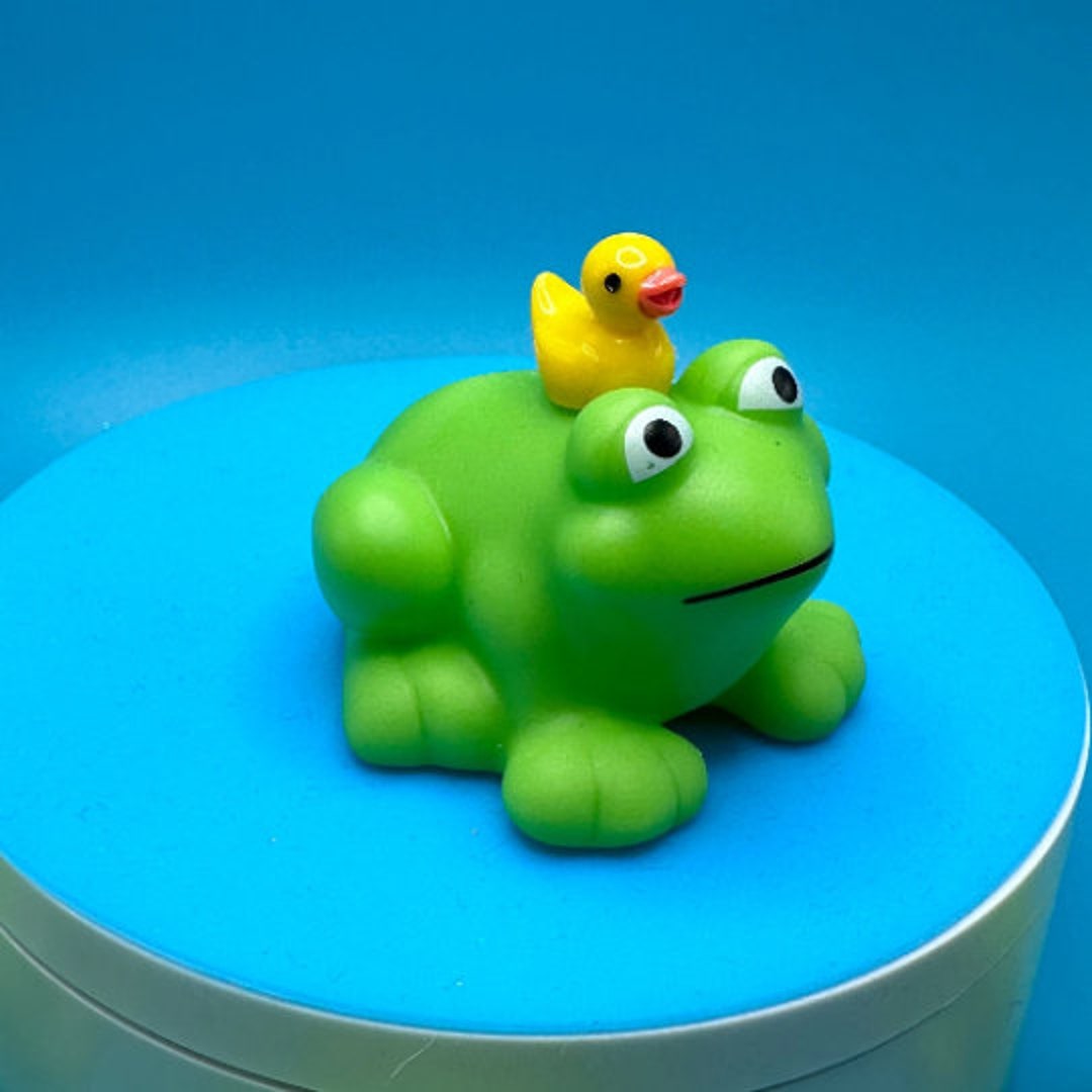Rubber Frogs With Duck Friend Along for the Ride, Rubber Ducks, Go ...