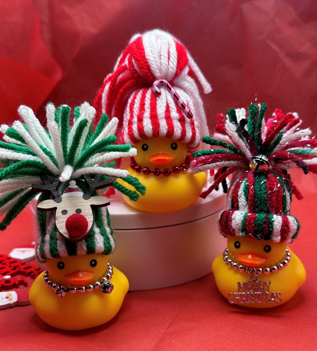 Christmas Duckies, Rubber Ducks, One of a Kind, Unique and Adorable - Etsy