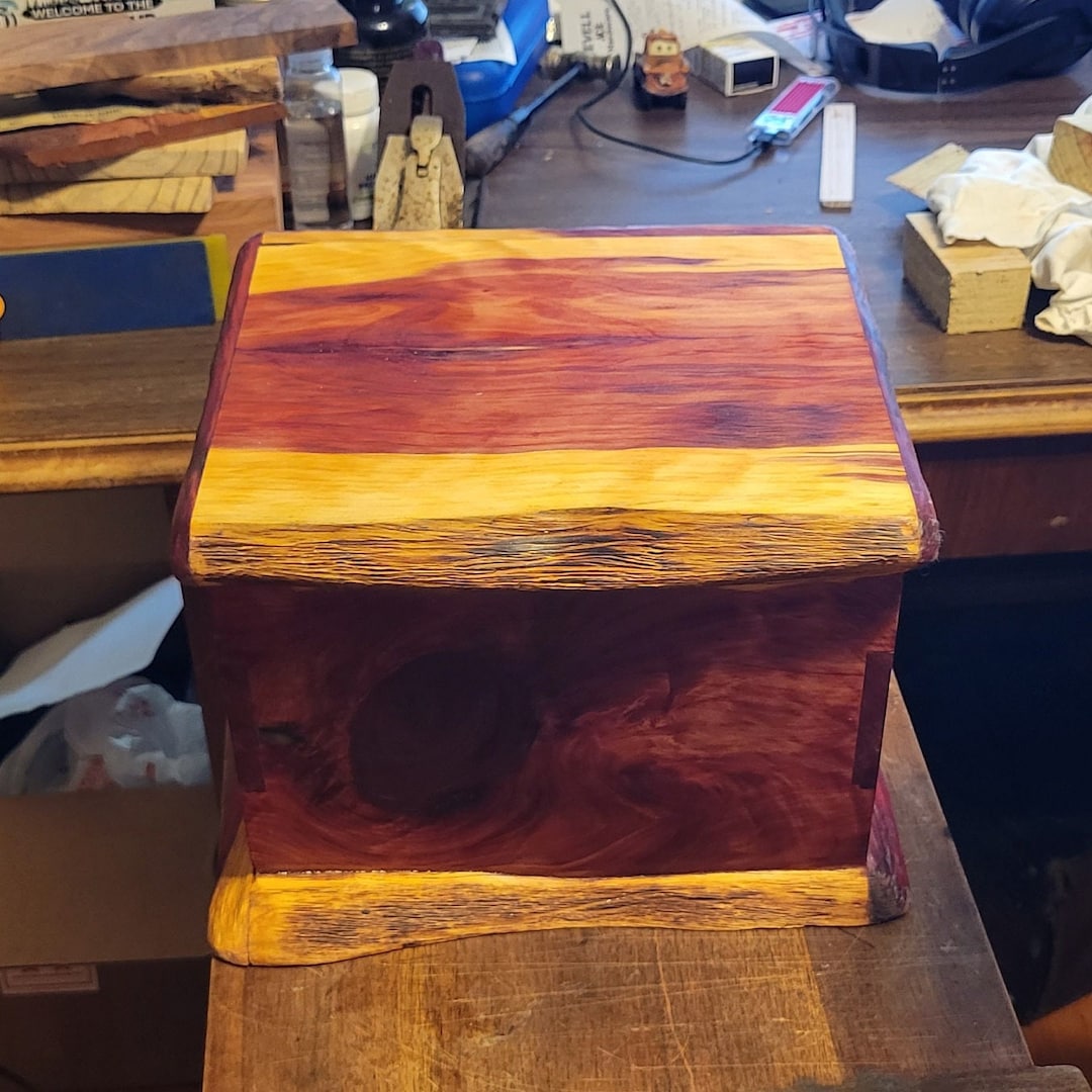 Handmade Mississippi Purple Cedar Box, Not for Sale. No Metal, Old ...