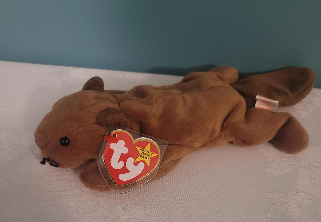 Ty Beanie Baby Bucky the Beaver - Etsy