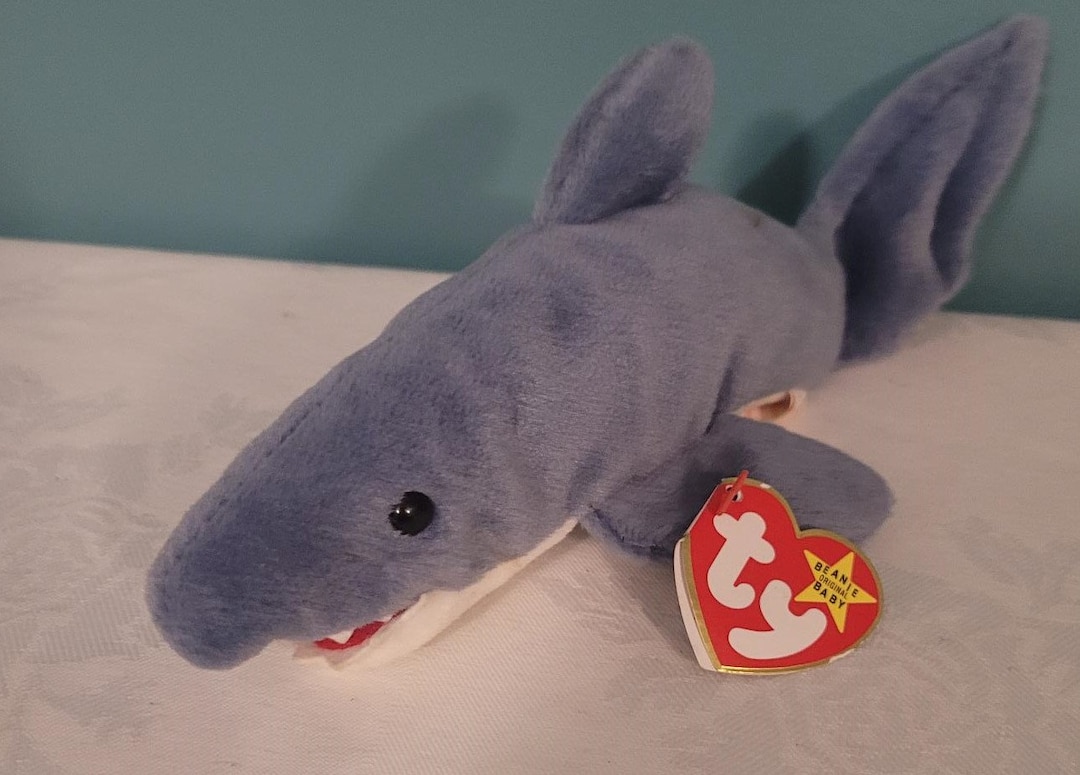 Ty Beanie Baby 1996 Crunch the Shark - Etsy