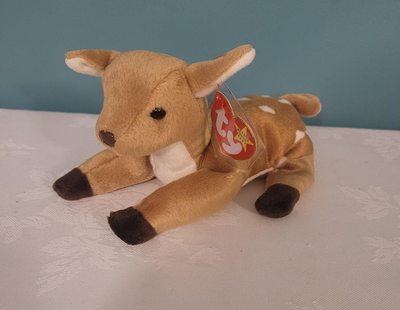 Ty Beanie Baby Whisper the Deer 7" Plush Stuffed Animal Toy Collectible ...