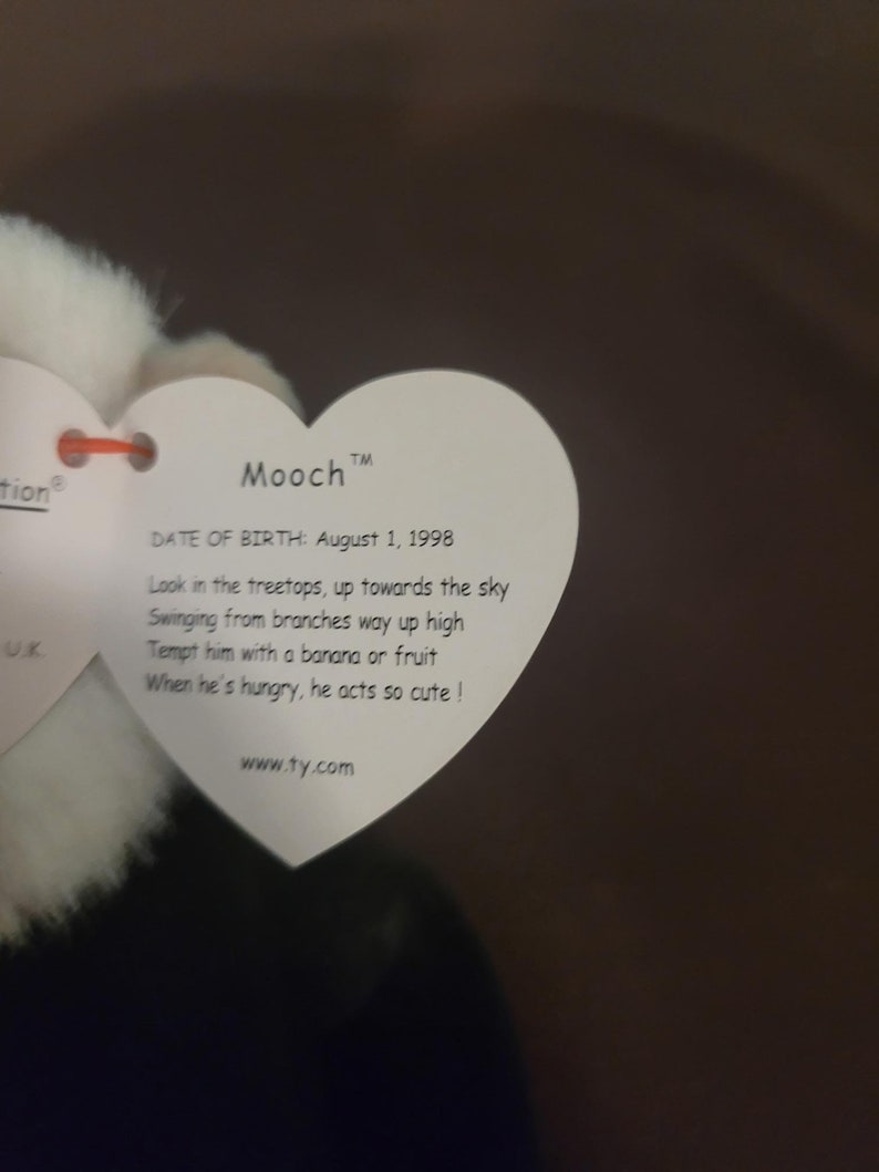 Ty Beanie Baby Mooch the Spider Monkey - Etsy