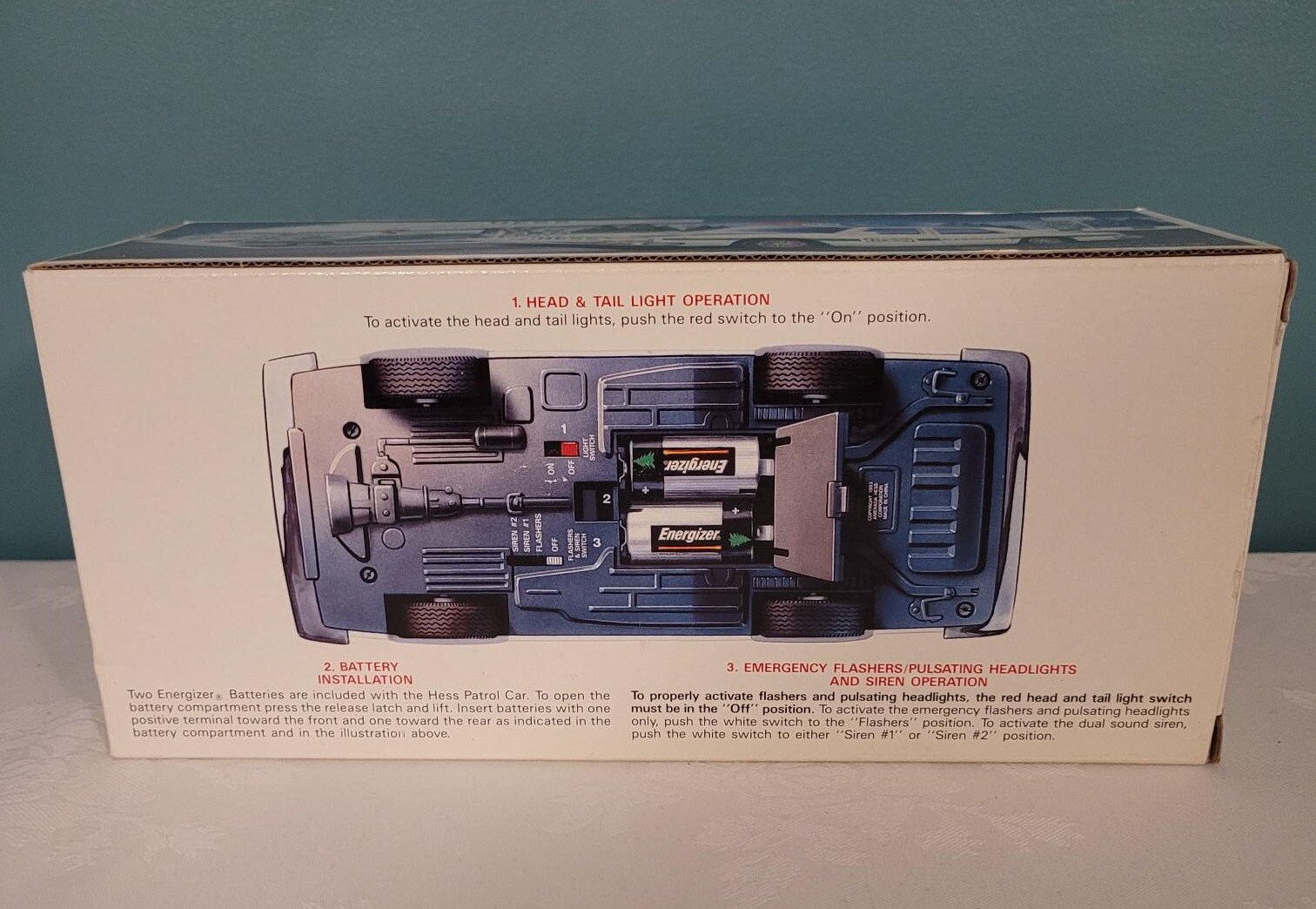 Hess 1993 Patrol Police Car With Lights & Siren Sound - Etsy
