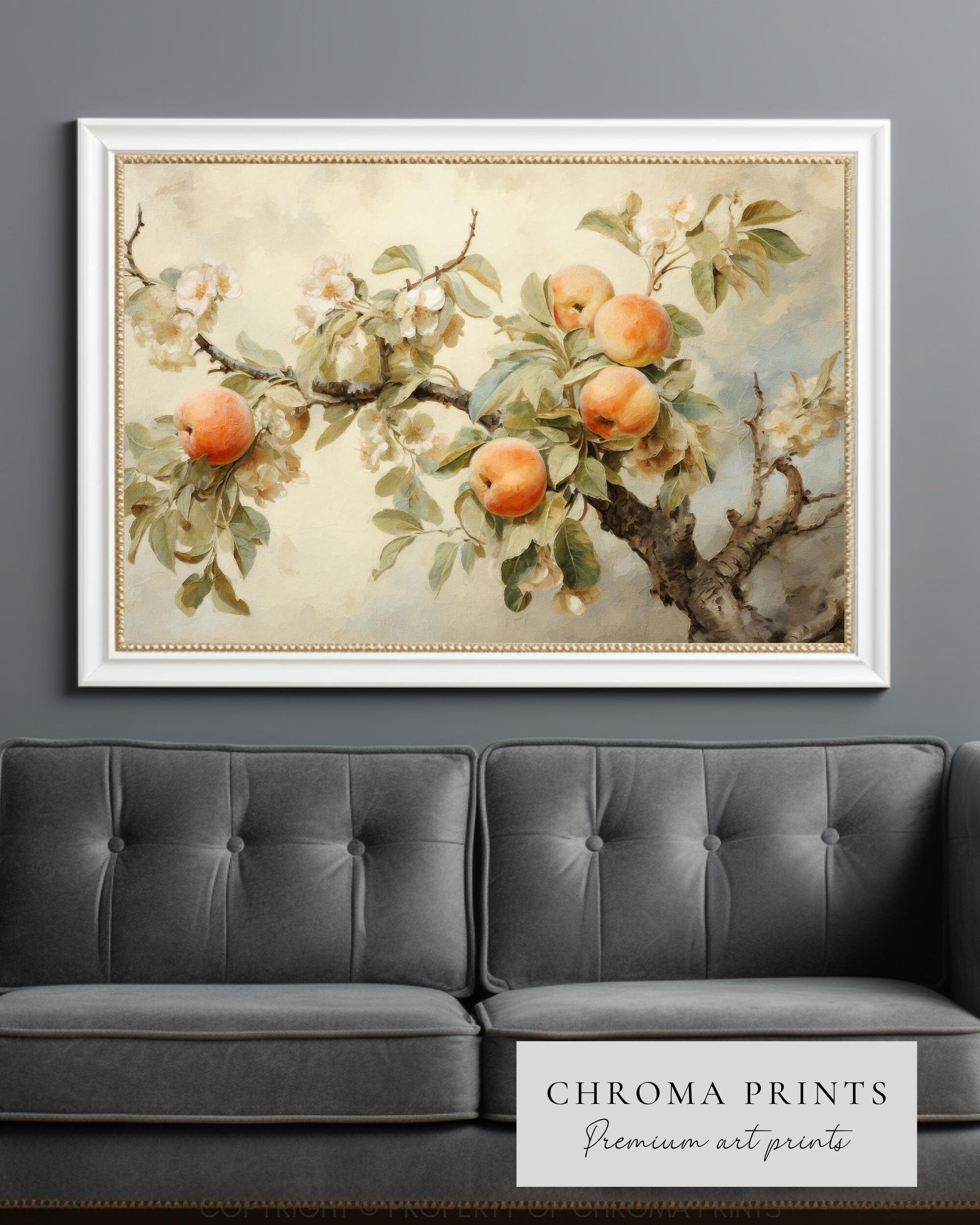 Vintage Apple Tree Artwork | Neutral Wall Art | Country Apple Tree ...