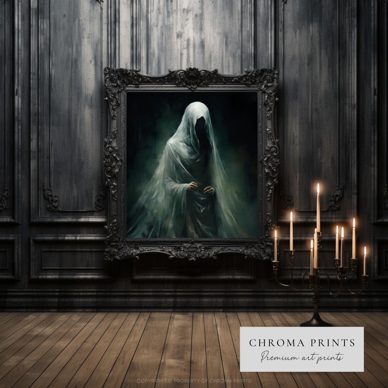 Victorian Ghost Print | Vintage Poster | Dark Wall Art | Dark Academia ...