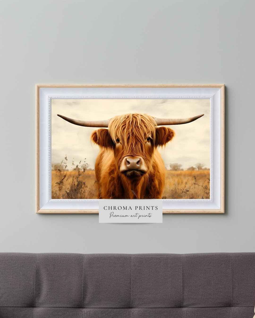 Highland Cow Print | Cow Photography Wall Art | Digital PRINT | Chroma ...