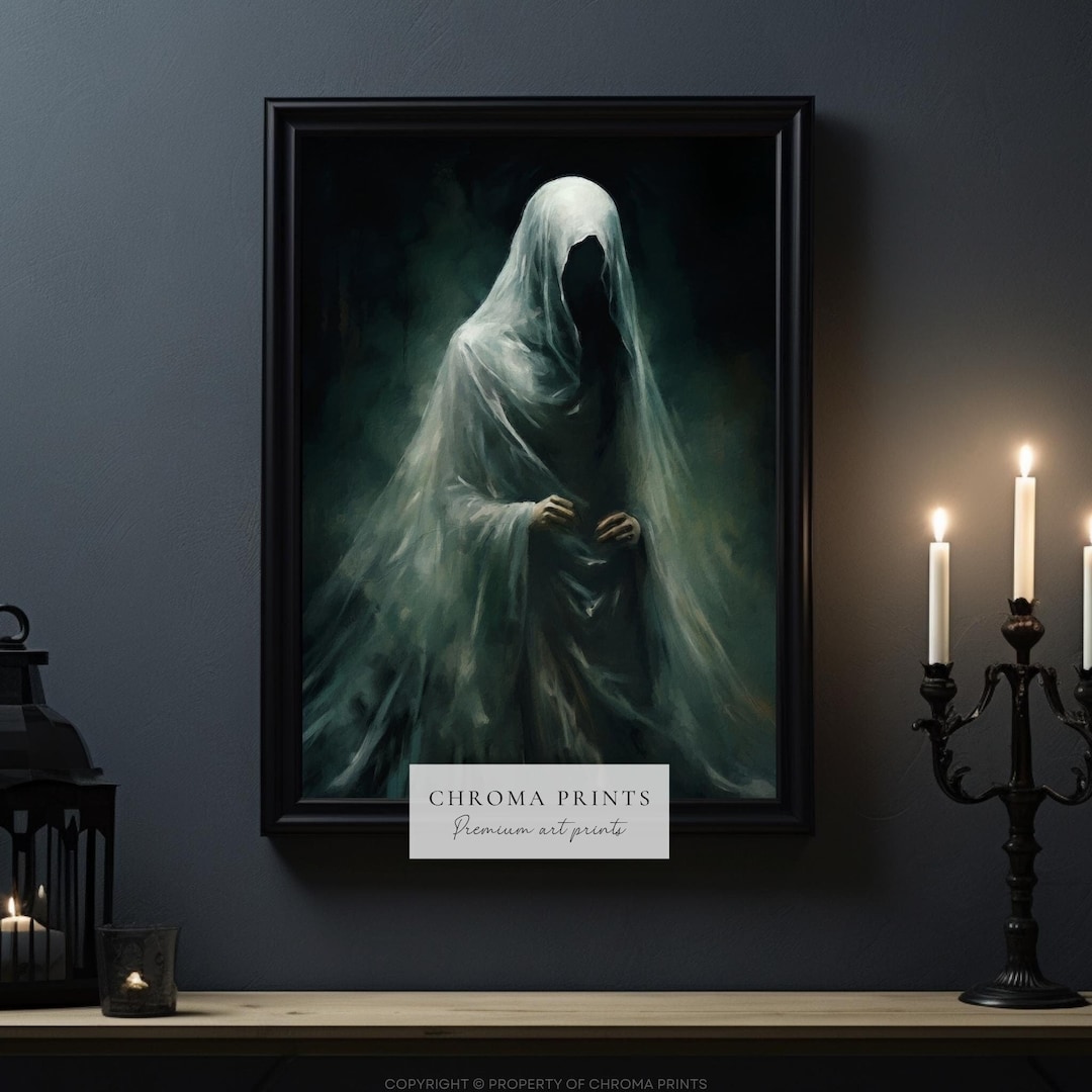 Victorian Ghost Print | Vintage Poster | Dark Wall Art | Dark Academia ...