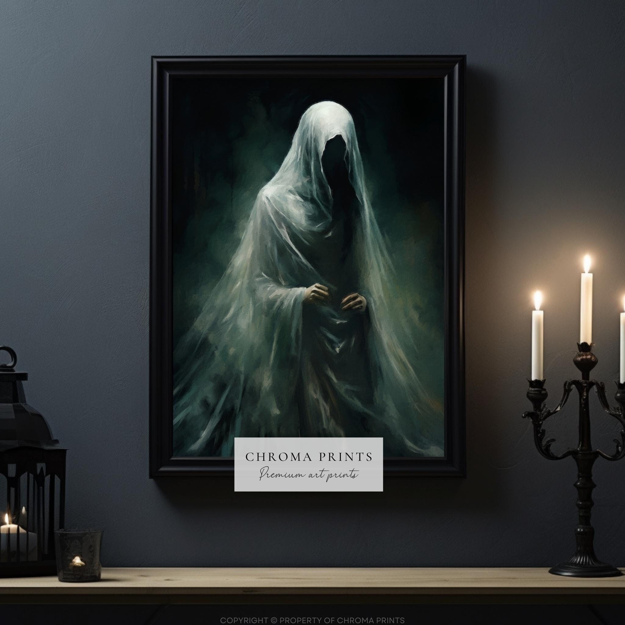 Victorian Ghost Print | Vintage Poster | Dark Wall Art | Dark Academia ...