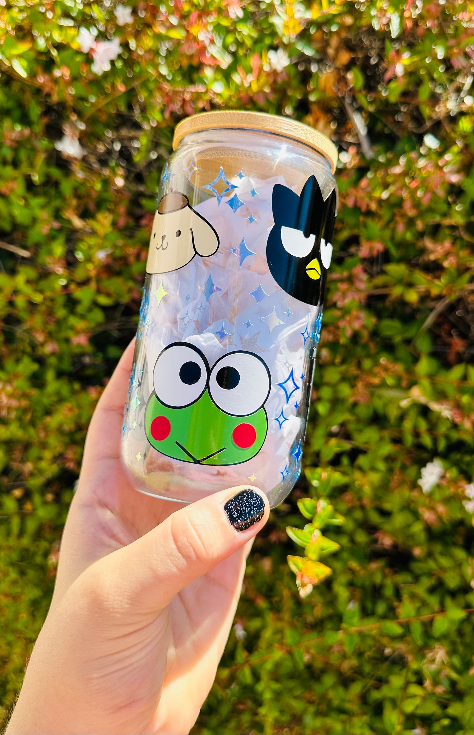 16 Oz Hello Kitty and Friends Kuromi Sanrio Cup Libby Glass Can My ...