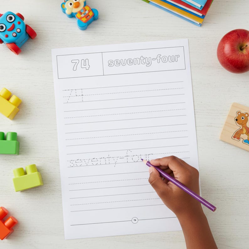 Numbers 1 to 100 Tracing Workbook Kindergarten Math Worksheets Number ...