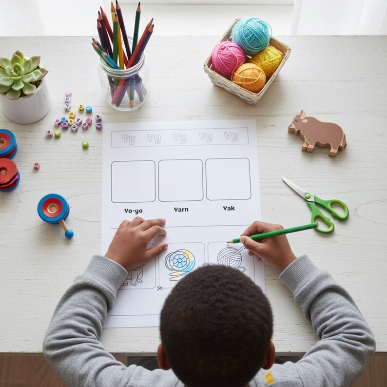 Alphabet Color Cut Paste Workbook Cut and Paste Alphabet Worksheets ABC ...