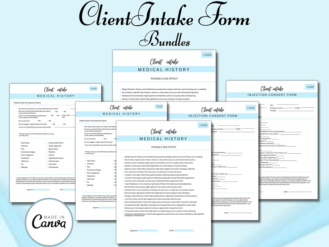 Consent Form Injectables Injectable Treatment Form B12 Injection ...