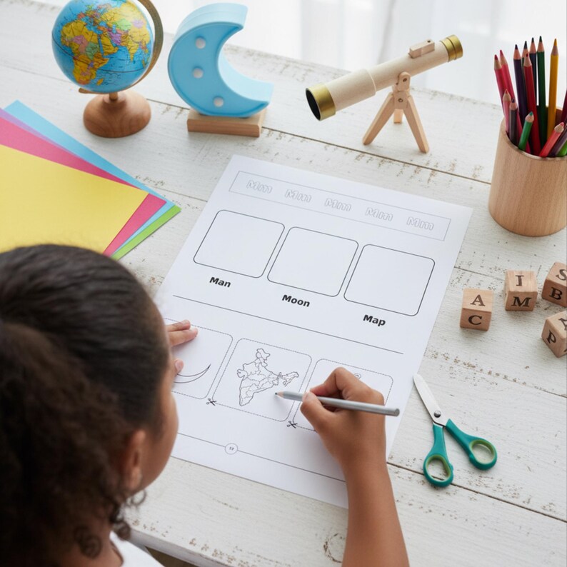 Alphabet Color Cut Paste Workbook Cut and Paste Alphabet Worksheets ABC ...