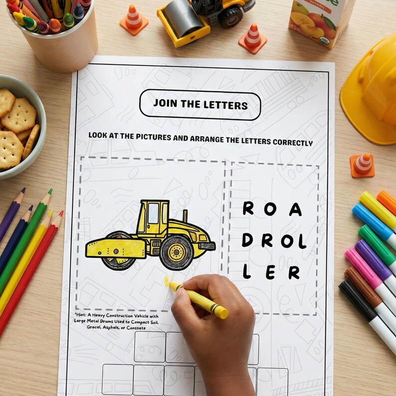 Transportation Word Scramble Printable Vehicle Spelling Game ...