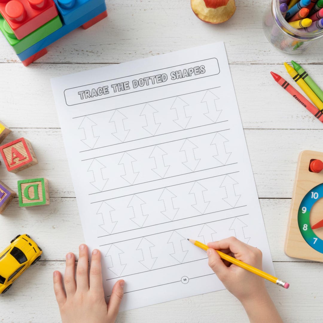 Pencil Control Workbook: Toddler Tracing, Fine Motor Skills (PDF) - Etsy