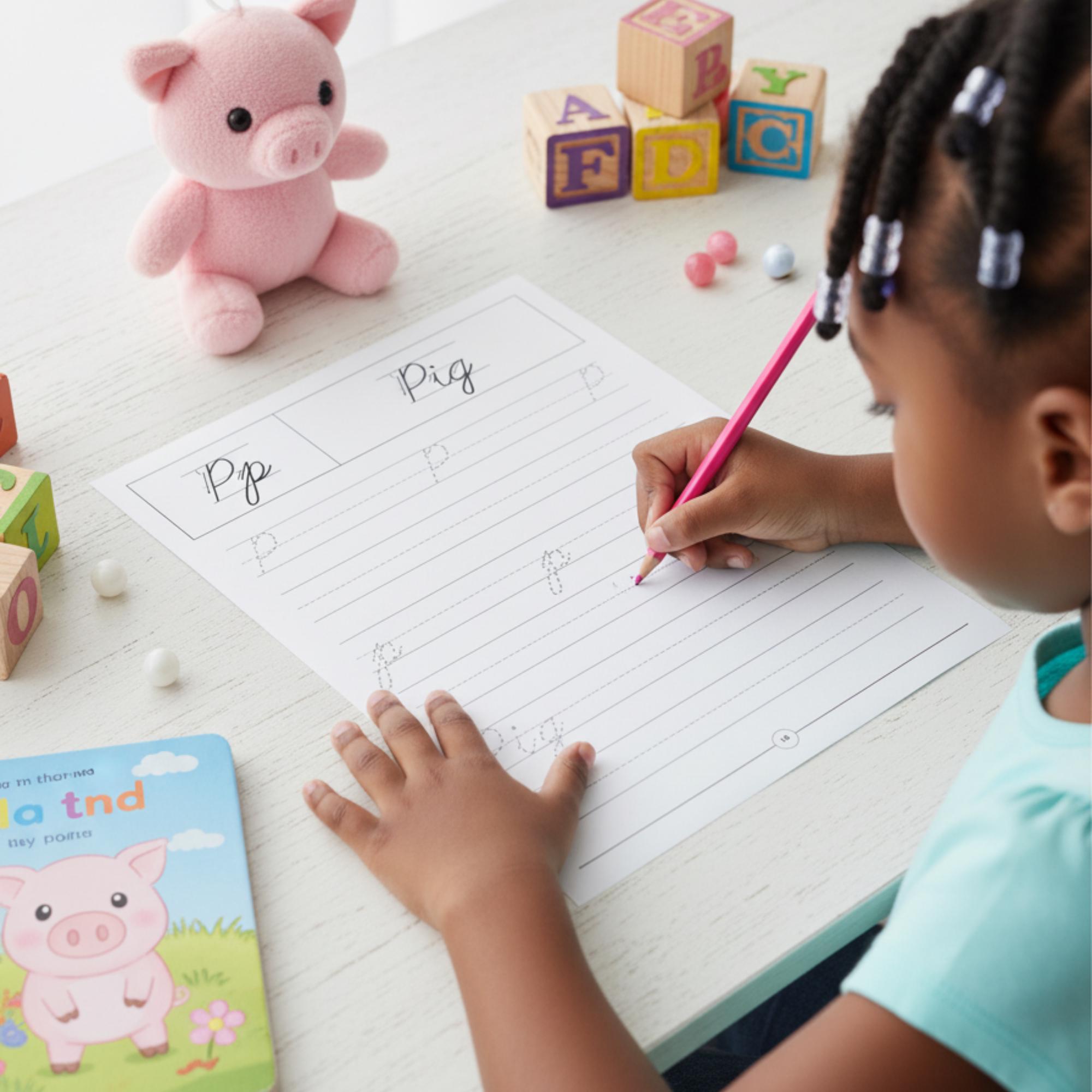 Alphabet Cursive Tracing Workbook for Kids Learn Cursive Letters ...