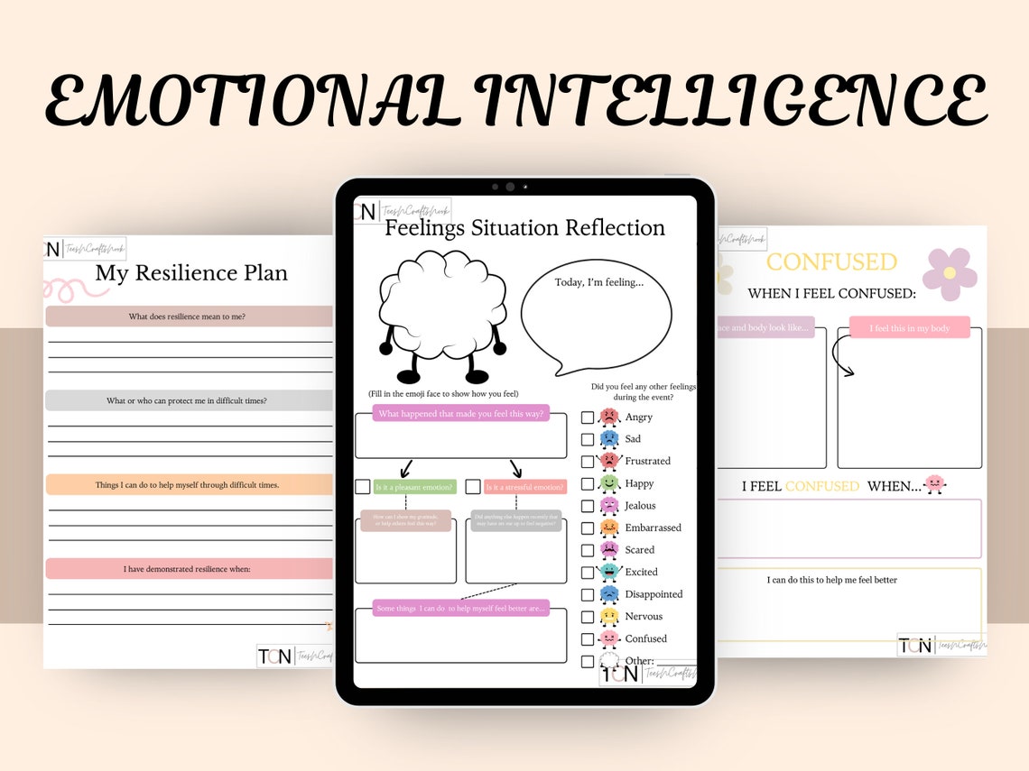 Social Emotional Learning Therapy Worksheets Counseling Resources ...