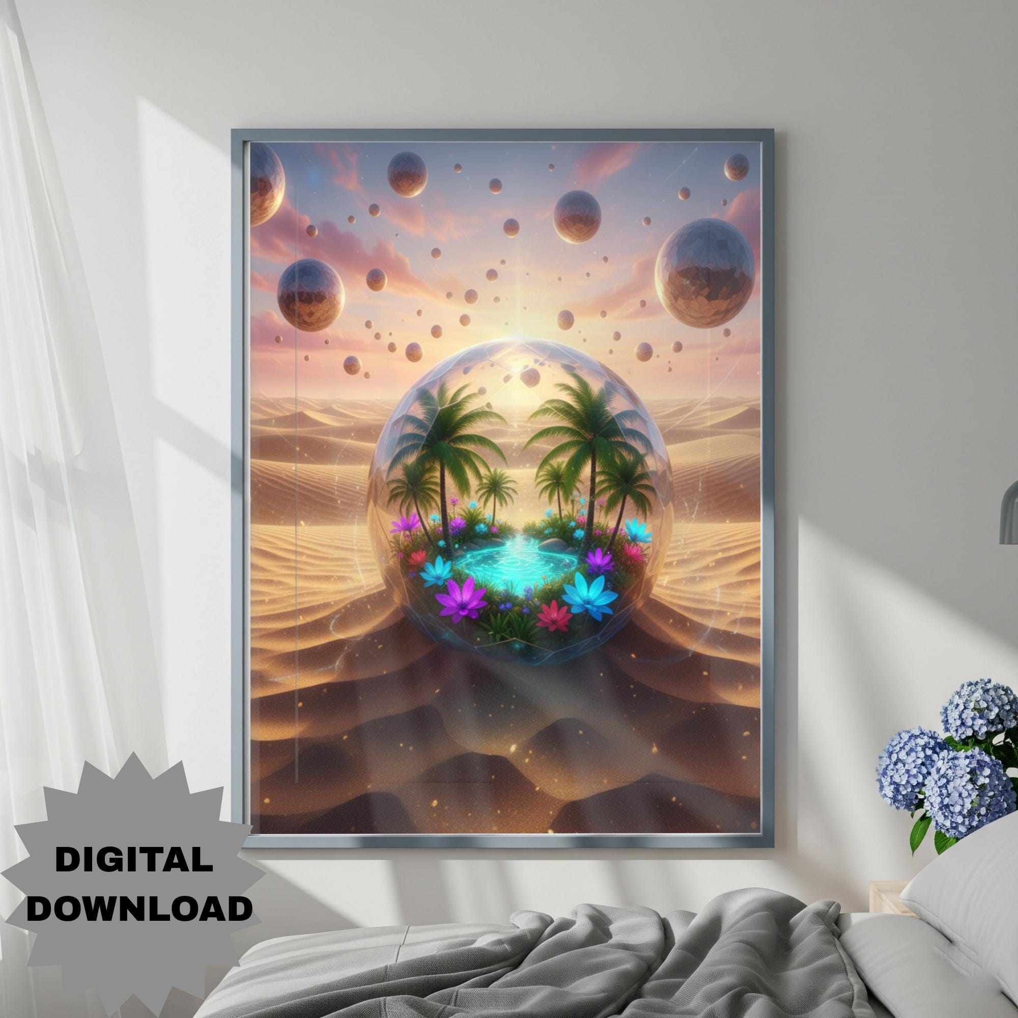 Surrealism Dreamscape Wall Art Printable Whimsical Dreamscape Poster ...