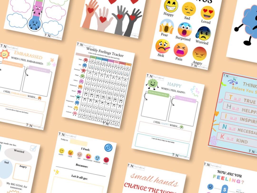 Social Emotional Learning Therapy Worksheets | Counseling Resources ...