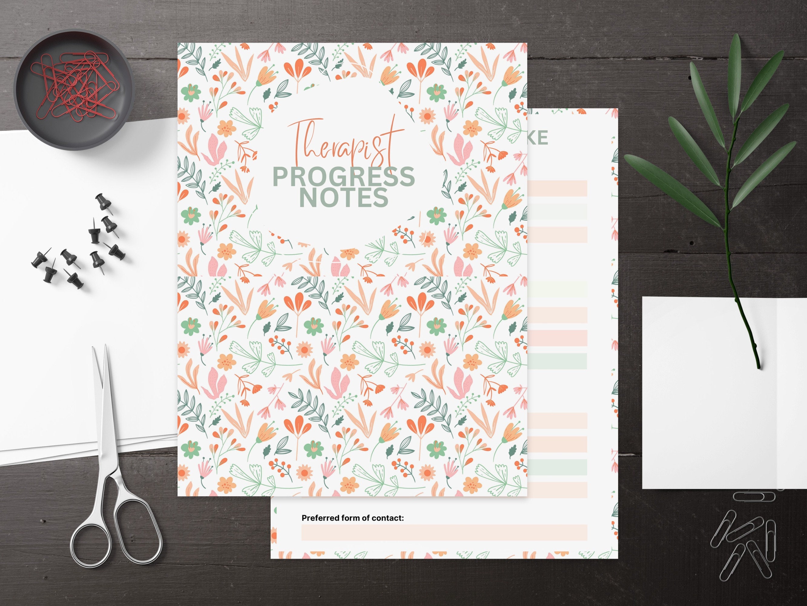 Therapy Progress Notes Cheat Sheet: Editable Template for Therapists ...