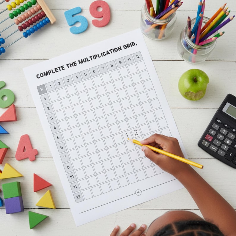 Multiplication Worksheets Printable Times Tables Practice Workbook 3rd ...