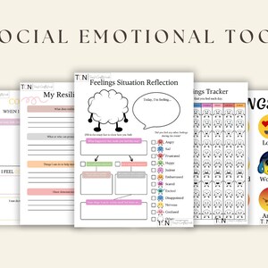 Social Emotional Learning Therapy Worksheets | Counseling Resources ...