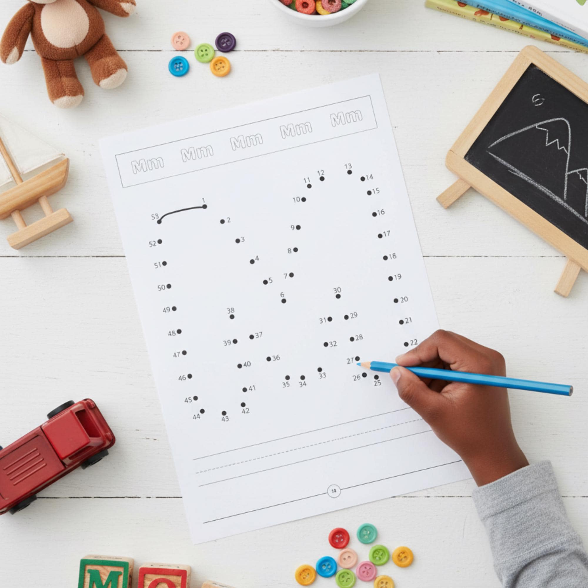 Alphabet Dot to Dot Activity Book Connect the Dots ABC Preschool Number ...
