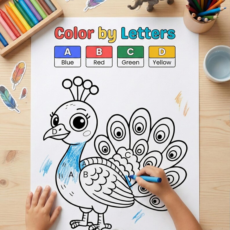 Color by Letter Printable Alphabet Coloring Pages Letter Recognition ...