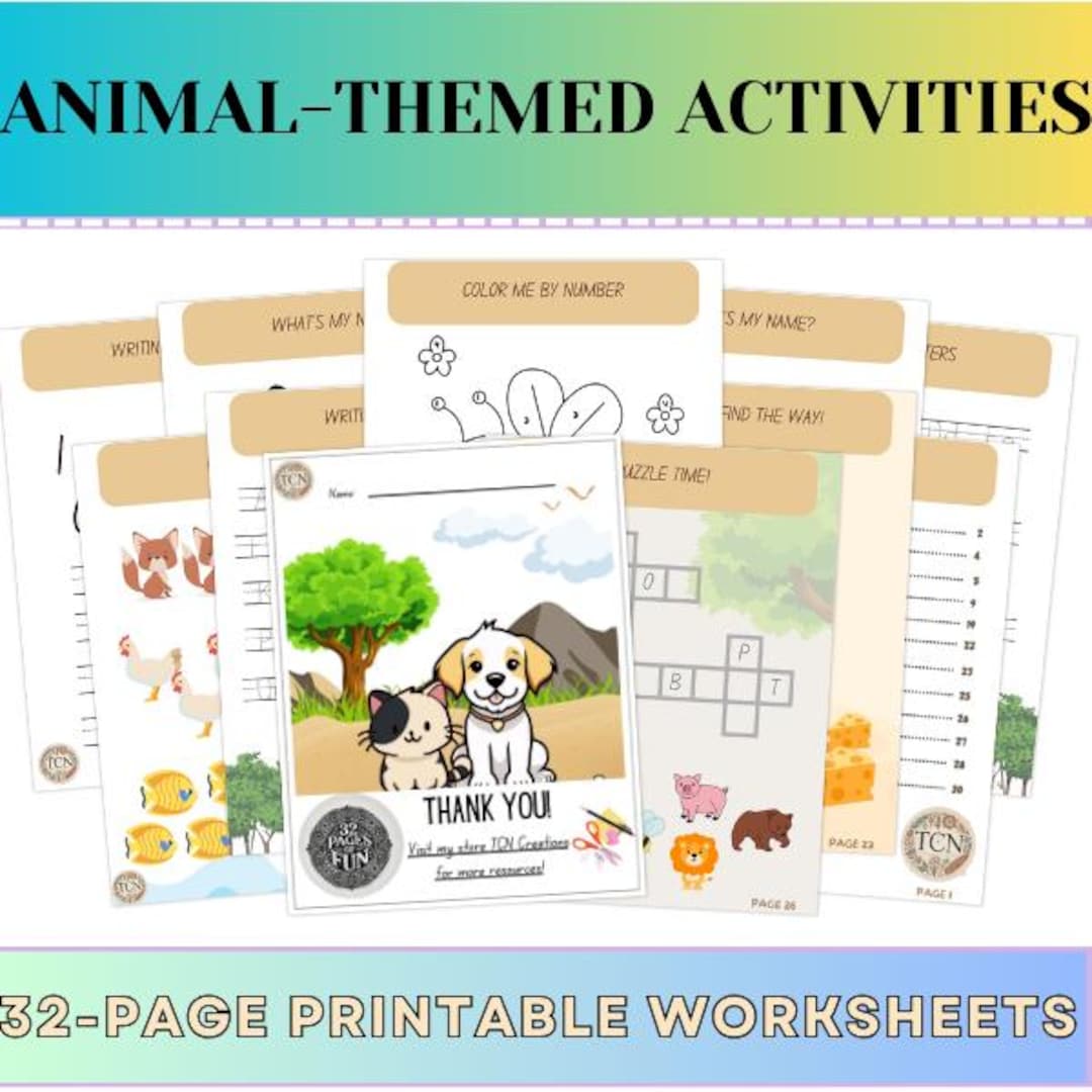 Printable Busy Book for Preschool to 1st Grade | Interactive Learning ...