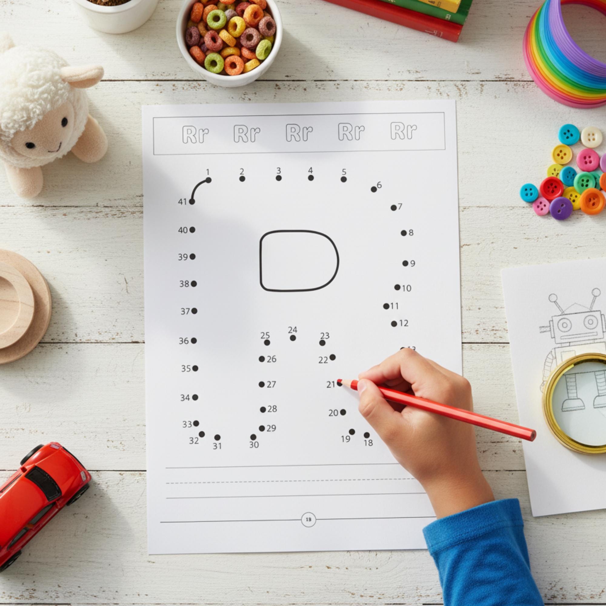Alphabet Dot to Dot Activity Book Connect the Dots ABC Preschool Number ...