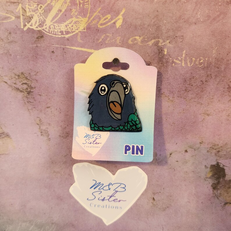 Senegal Parrot Themed Pins - Cute Chibi Handmade Pin - Free Untracked ...