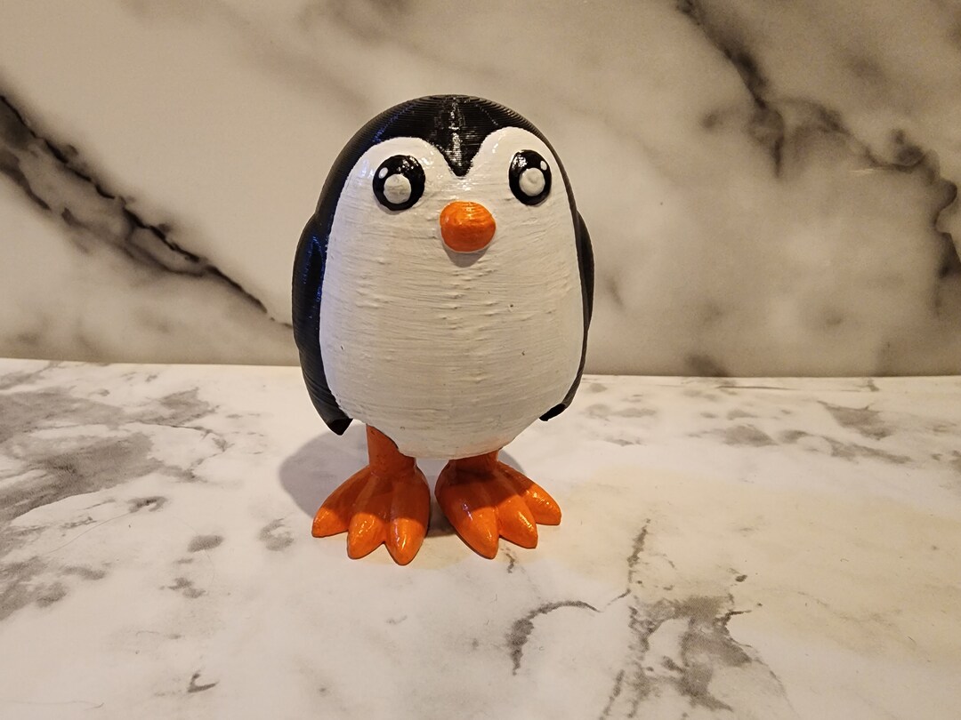 Articulated Sit and Stand Penguin - Painted 3D Print - Free US & CA ...