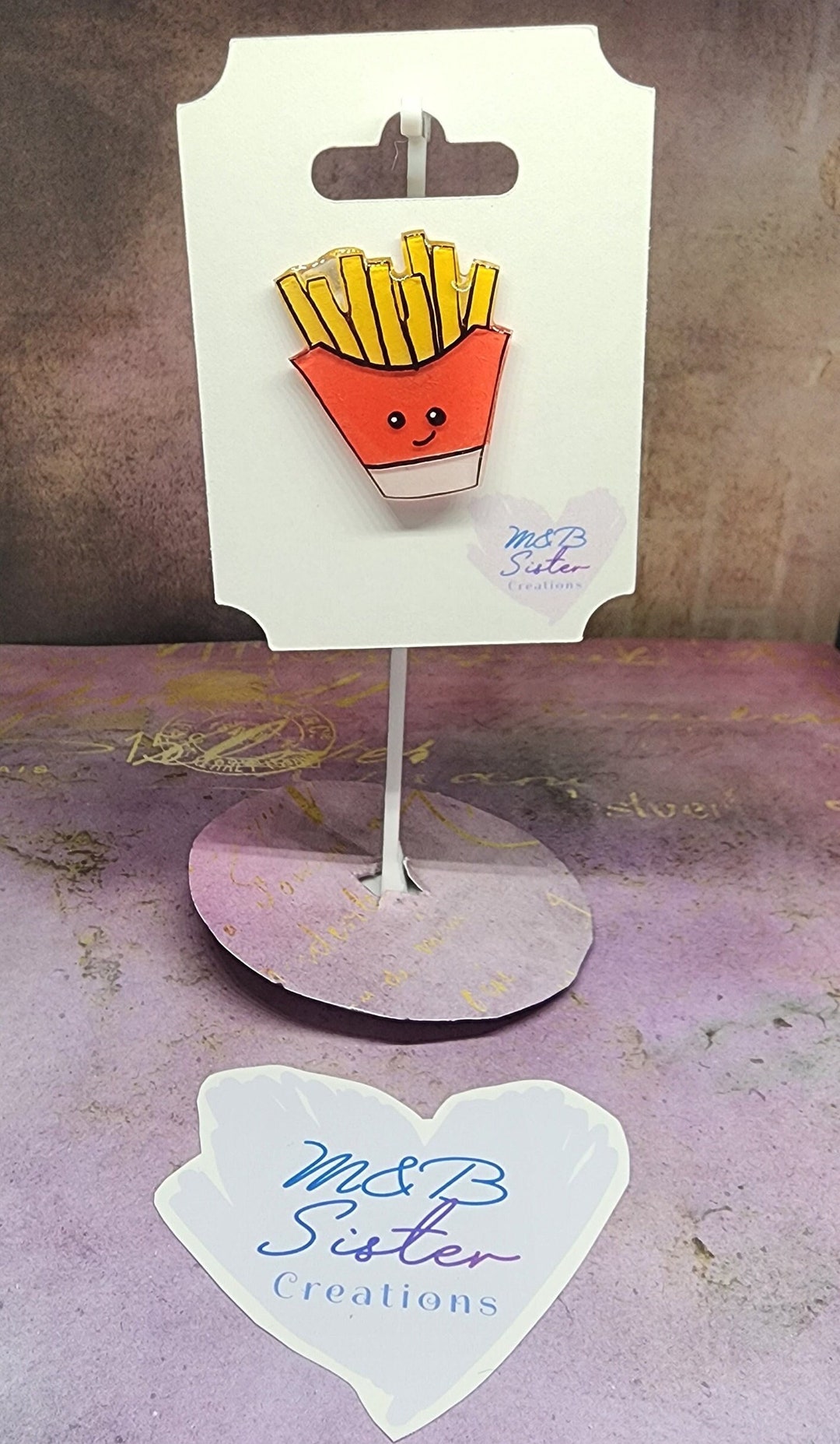 Cartoon French Fries Pin - Cute Chibi Handmade Pin - Free Untracked ...