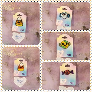 Candy Themed Pins - Various Styles & Colors - Cute Chibi Handmade Pin ...